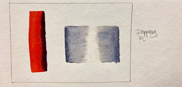 Dropping In And Lifting Out… – Lee Muir-Haman Watercolor Painting